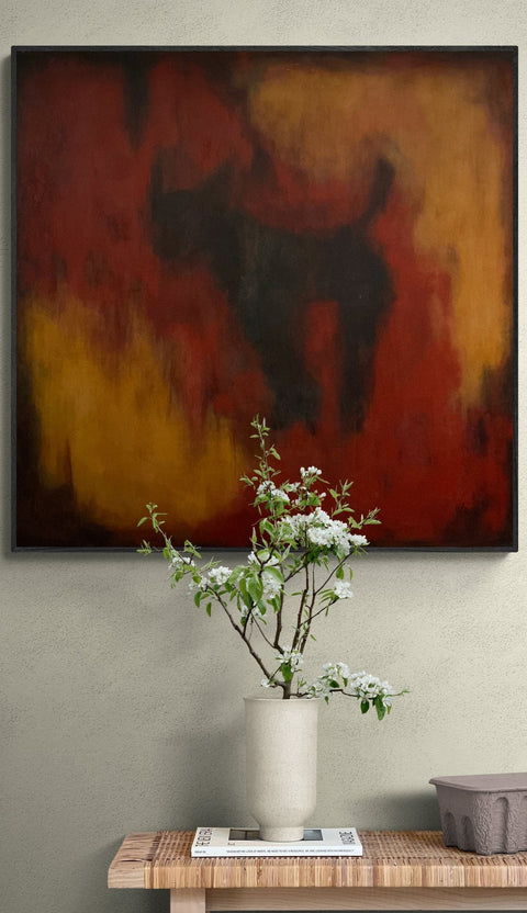 SOLD Original Abstract Painting - Pepe – Julia Oscarson